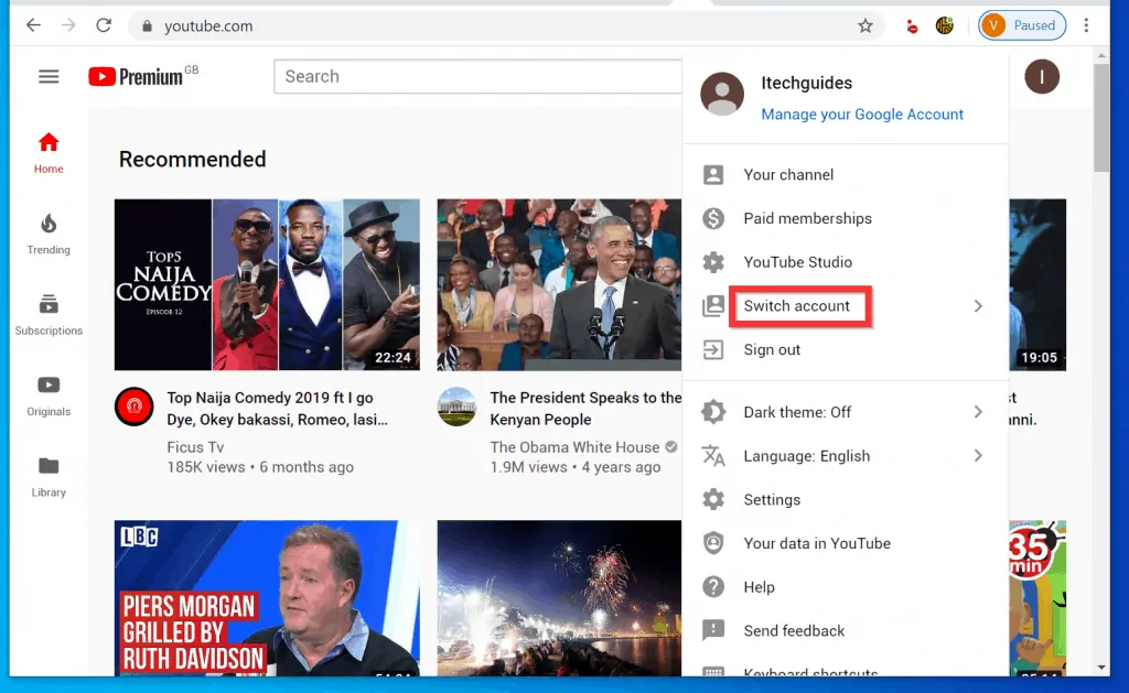 How to Delete a YouTube Channel - Itechguides