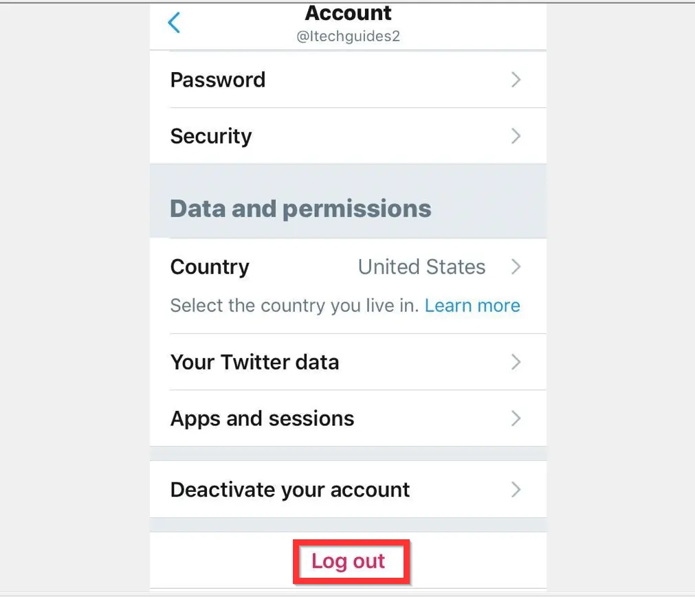 How to Logout of Twitter - Itechguides