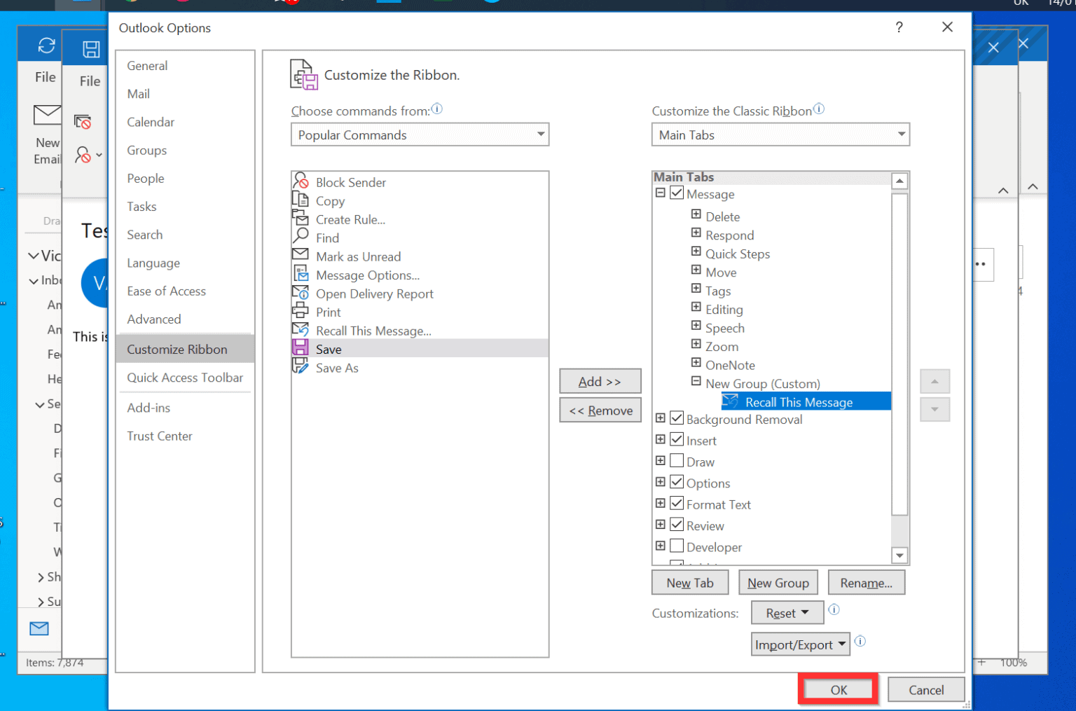 How to Recall an Email in Outlook from Windows 10 | Itechguides.com
