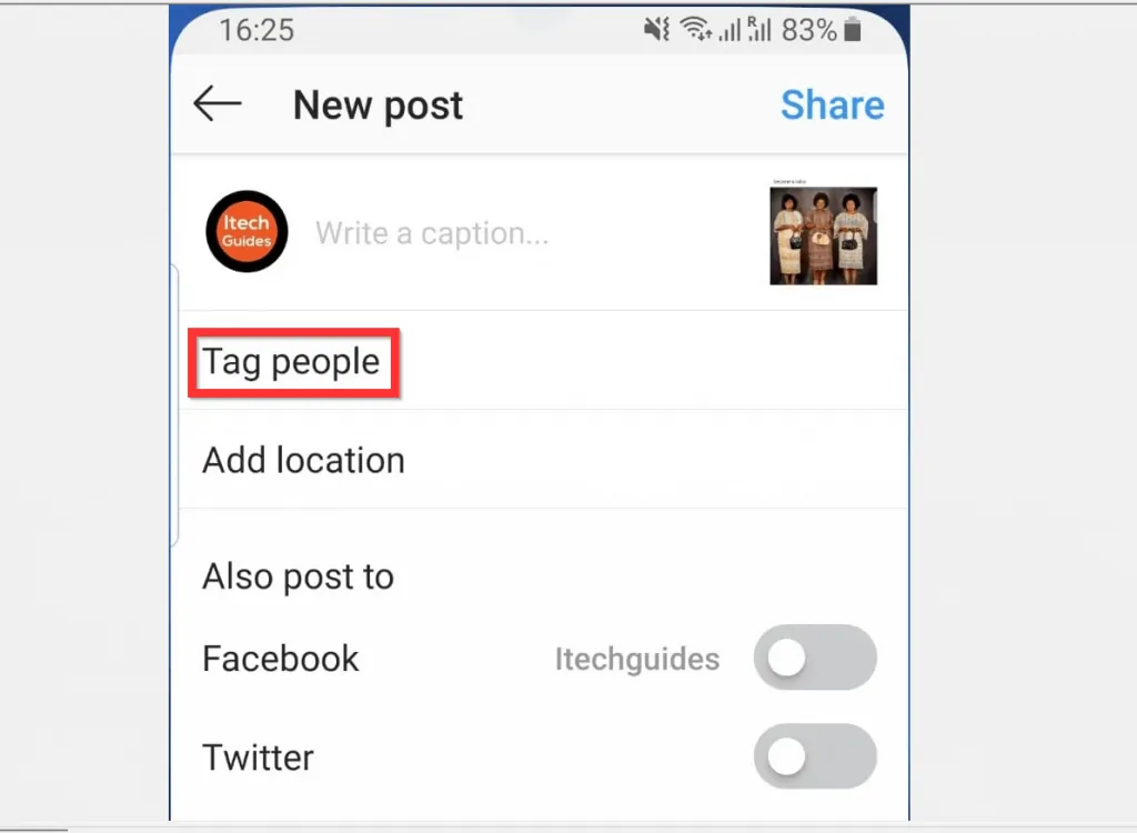 How to Tag Someone on Instagram - Itechguides