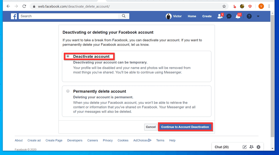 How To Temporarily Deactivate Facebook From A Pc Android Or Iphone
