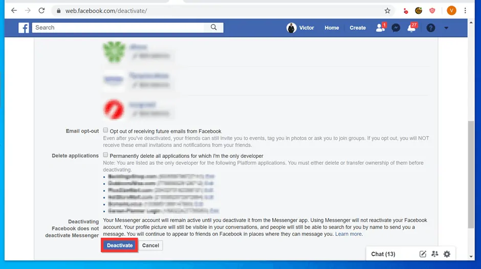 How to Temporarily Deactivate Facebook - Itechguides