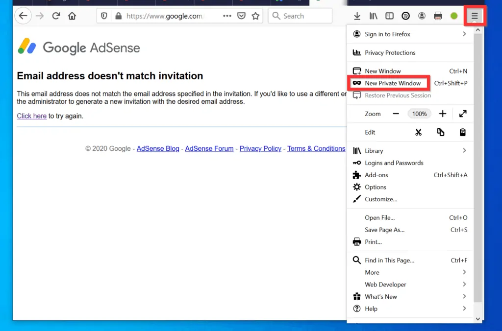 How to Fix "Email Address Doesn't Match Invitation" AdSense Error ...