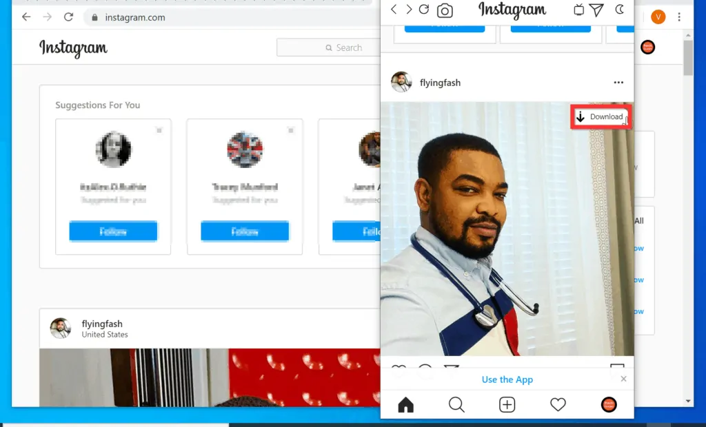 How to Download Instagram Photos on PC - Itechguides