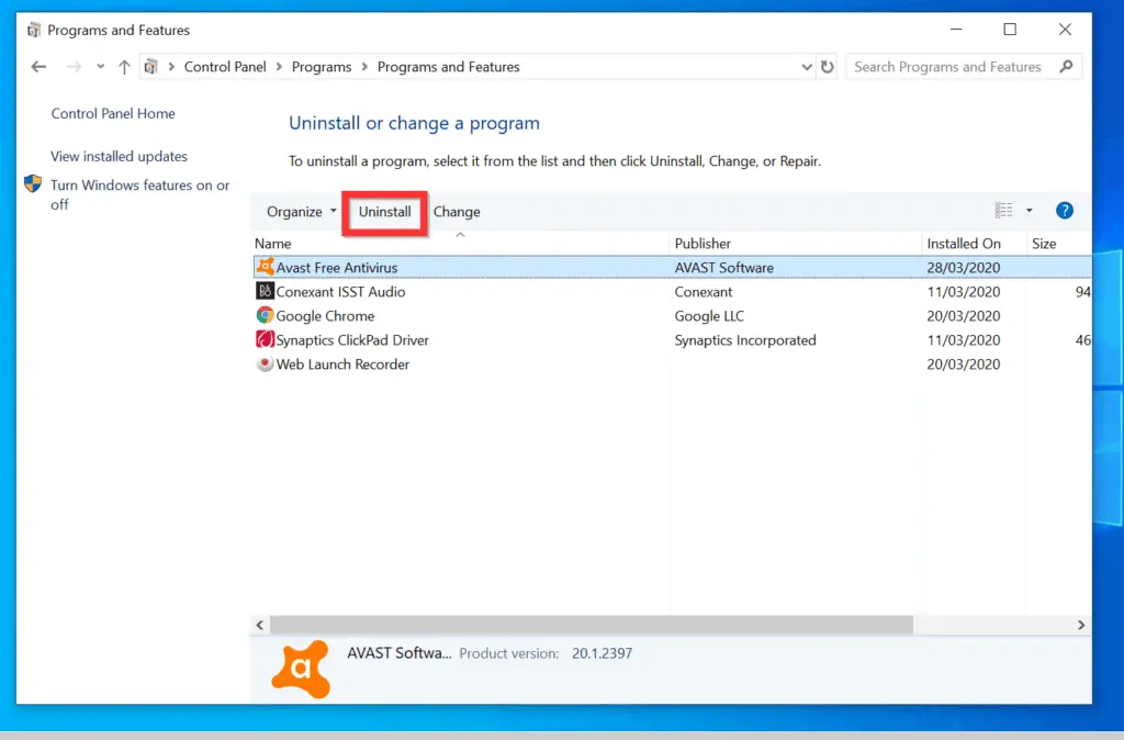 How to Uninstall Avast on Windows 10 - Itechguides