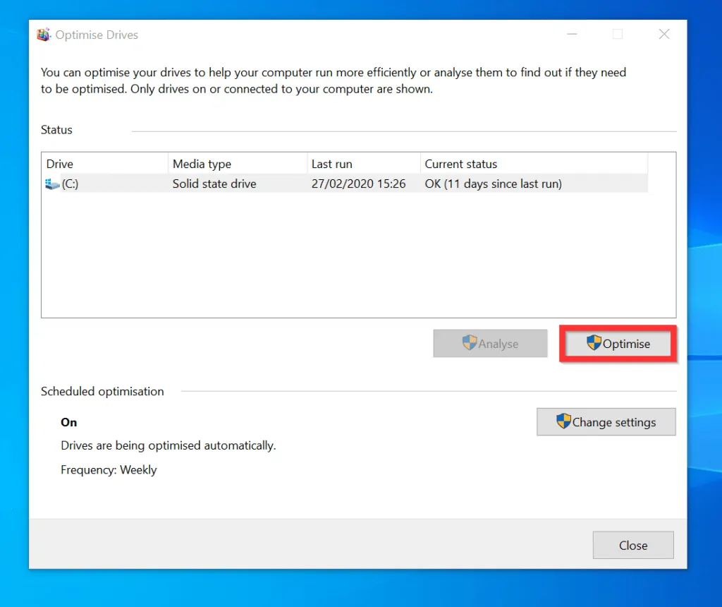 How to Defrag Windows 10 - Itechguides