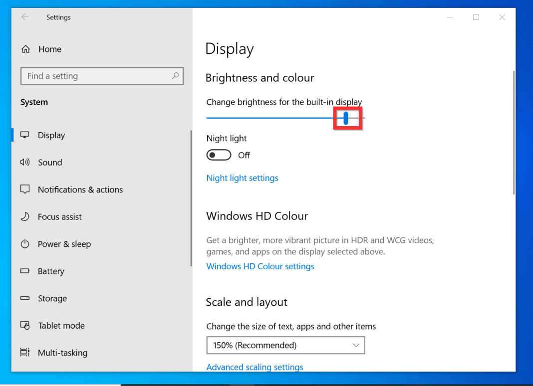 How to Change Brightness on Windows 10 (2 Methods) - Itechguides.com