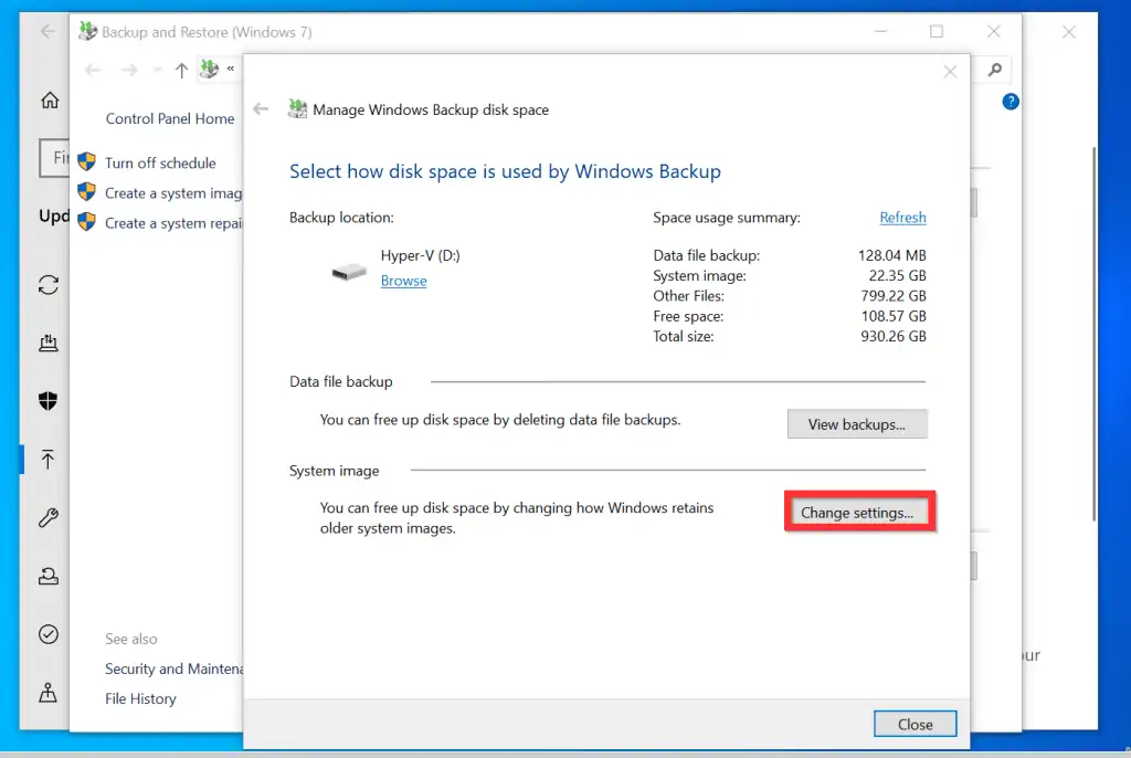 How to Delete Backup Files in Windows 10 - Itechguides