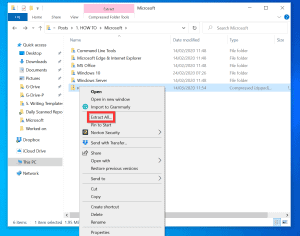 How to Unzip Files on Windows 10 (3 Methods) - Itechguides.com