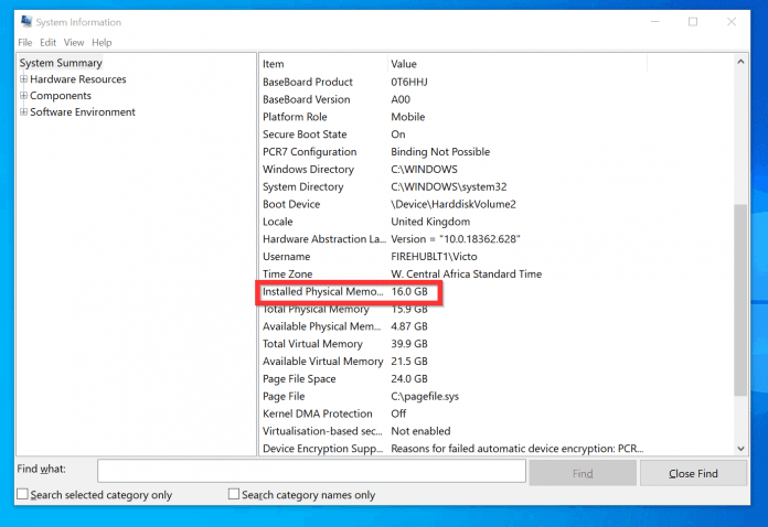 How to Check RAM on Windows 10 (3 Methods) - Itechguides.com