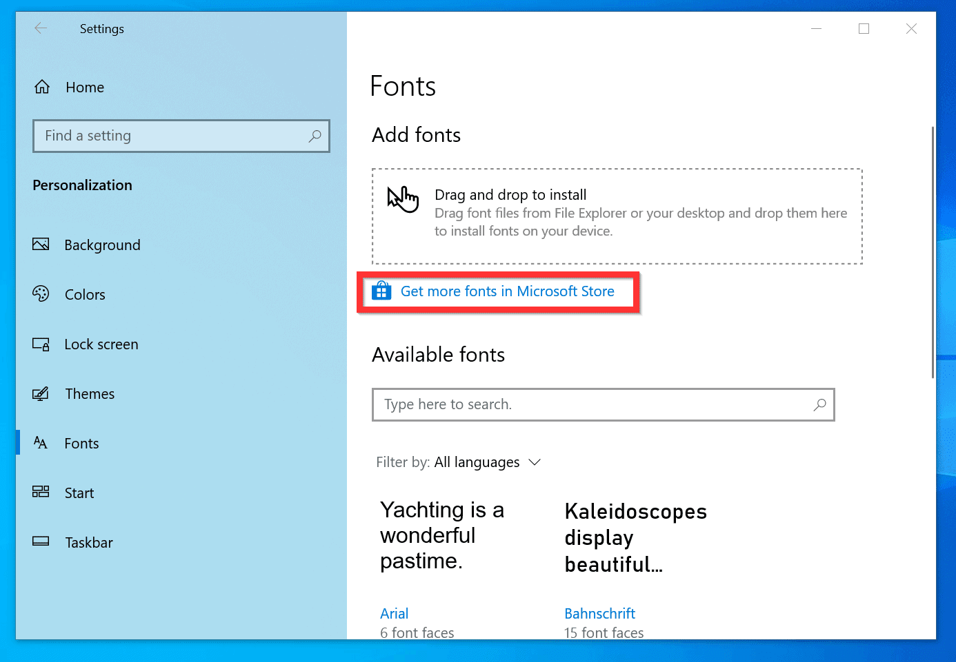 How to Add Fonts Windows 10 (2 Methods) - Itechguides.com