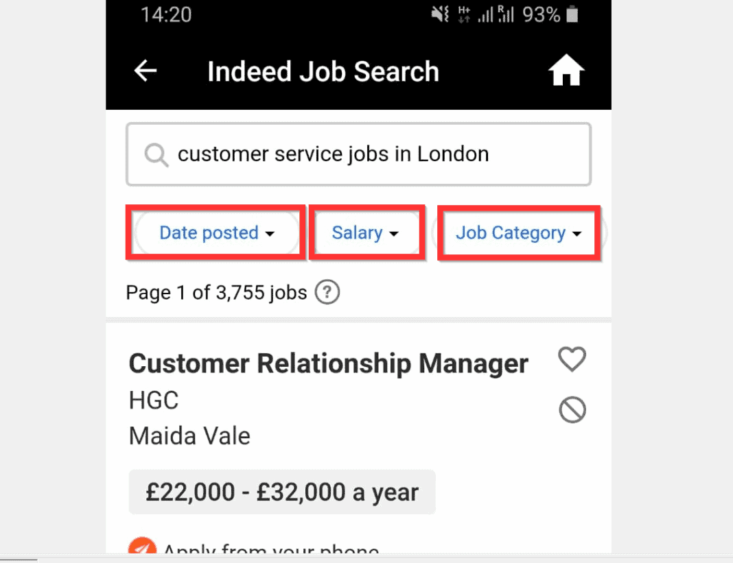 Indeed Job Search | How to Perform Indeed Job Search | Itechguides.com