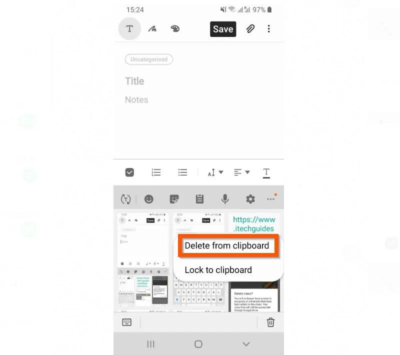 How to Clear Clipboard on Android - Itechguides