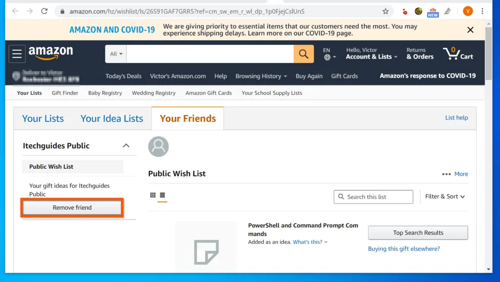 How to Find Amazon Wish List by Email - Itechguides
