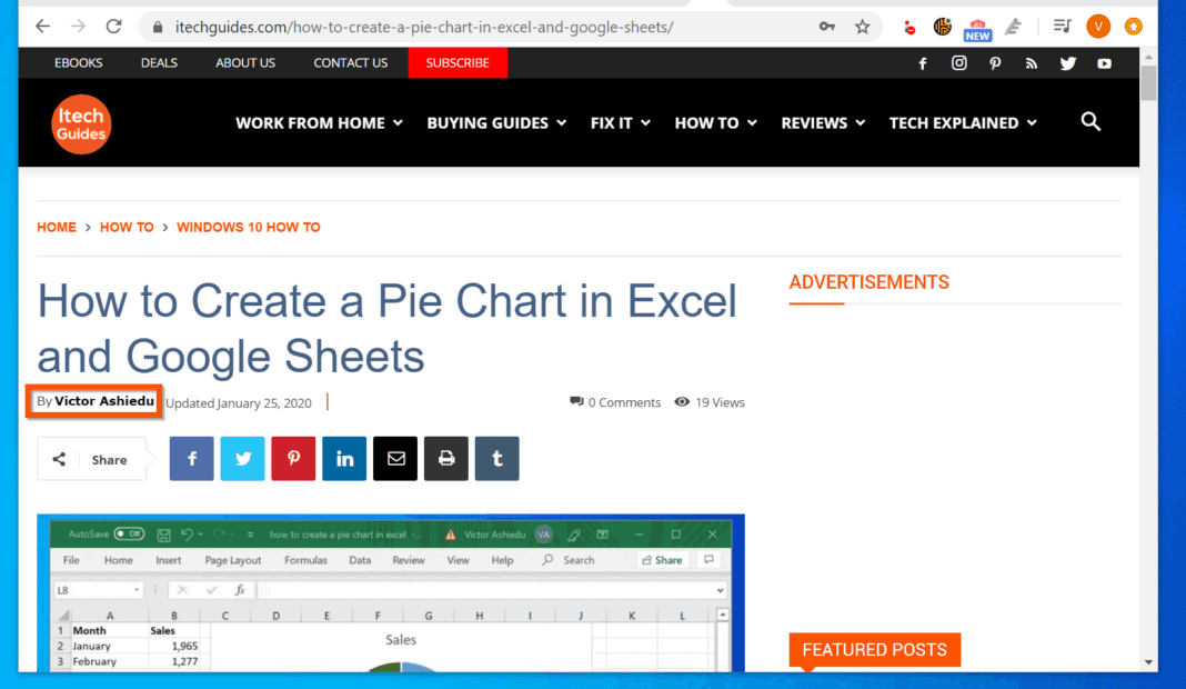 How to find the Publisher of a Website - Itechguides.com