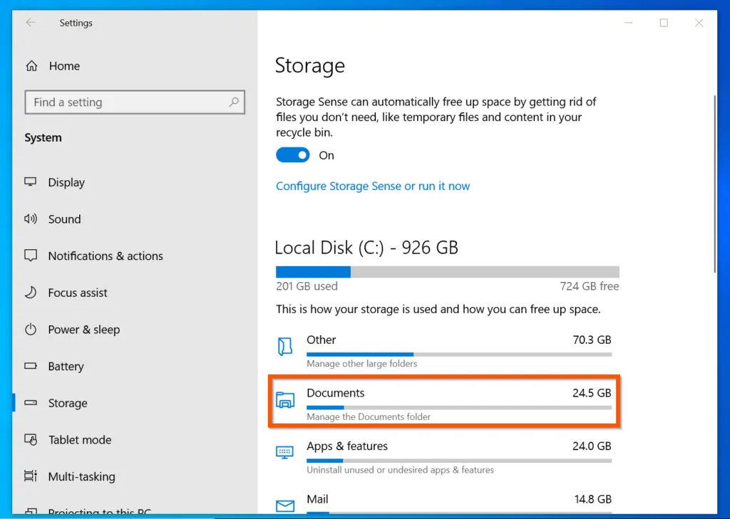 How to Check Storage on Windows 10 - Itechguides