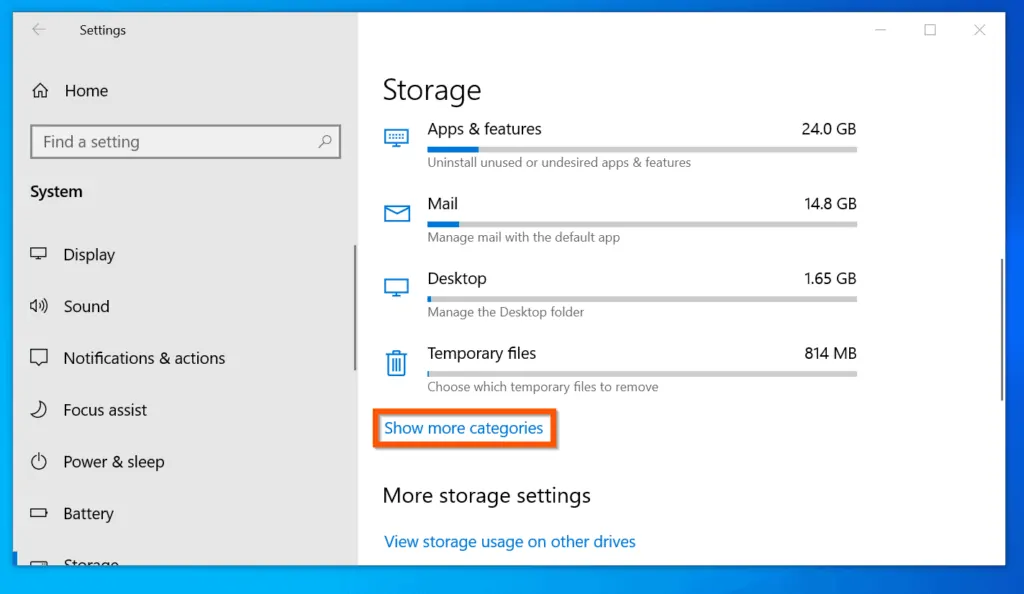 How to Check Storage on Windows 10 - Itechguides