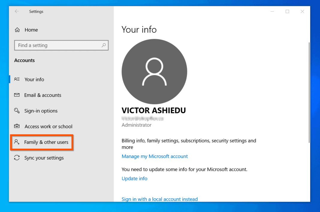 How to Delete Administrator Account Windows 10 - Itechguides.com