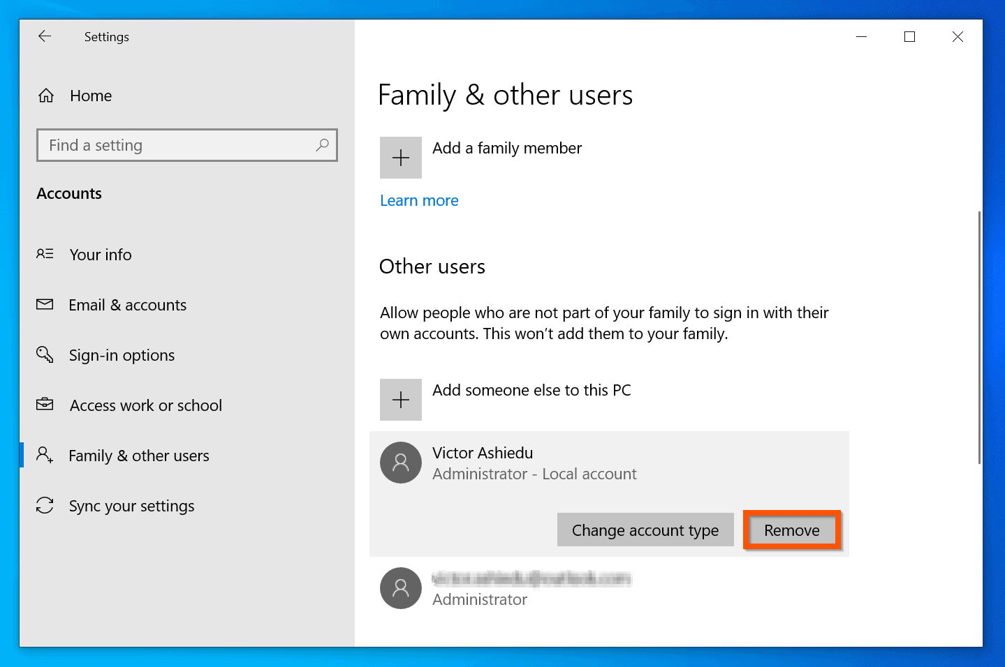 How to Delete Administrator Account Windows 10 - Itechguides.com