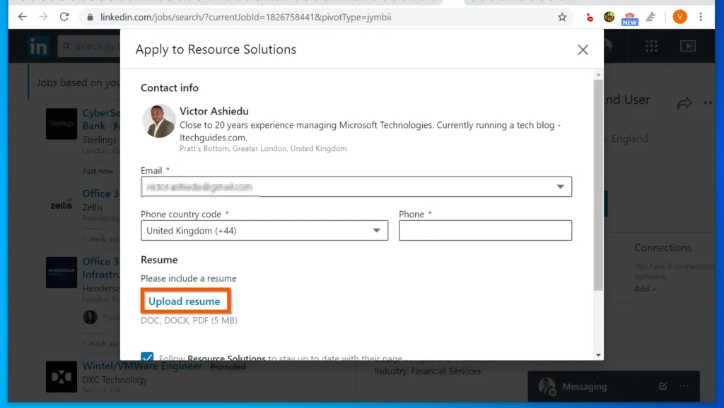 LinkedIn "Easy Apply" Explained - Itechguides