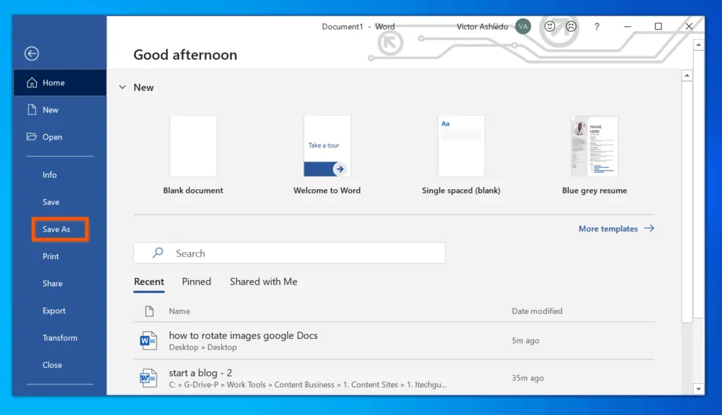 How to Combine Two Word Documents - Itechguides