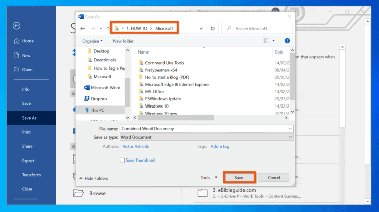 How to Combine Two Word Documents in 10 Easy Steps - Itechguides.com
