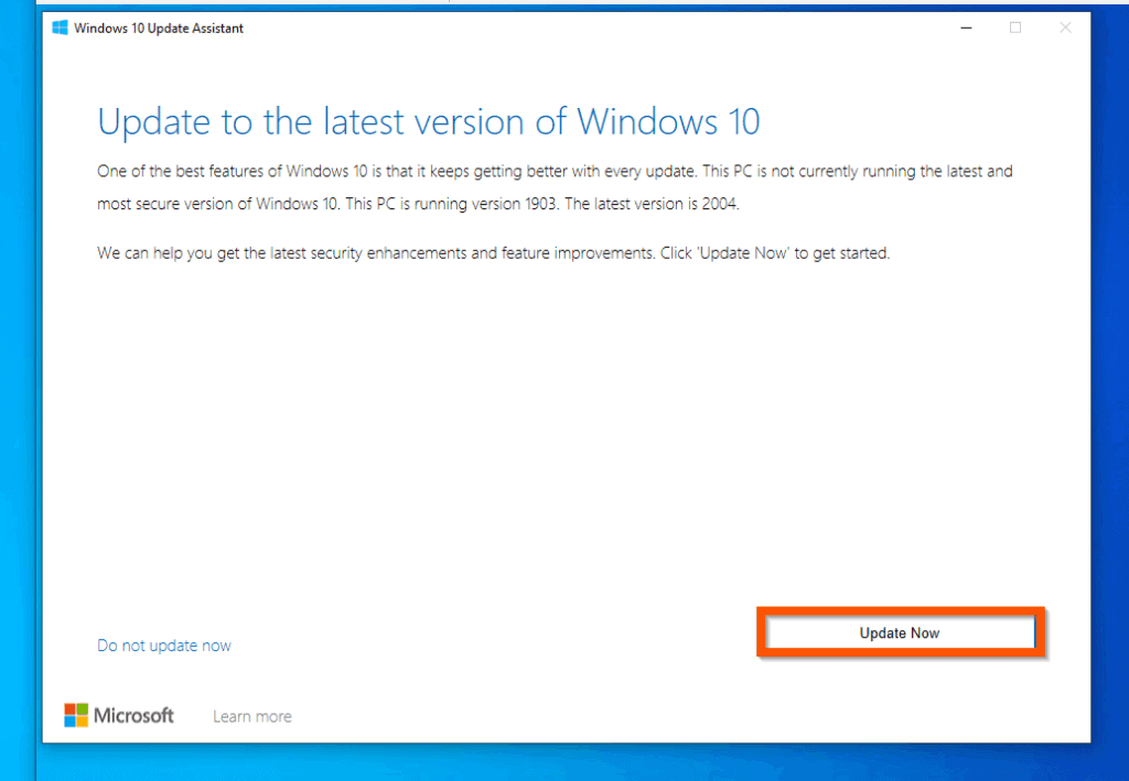 How to Install Windows 10 2004 Update Manually - Itechguides.com