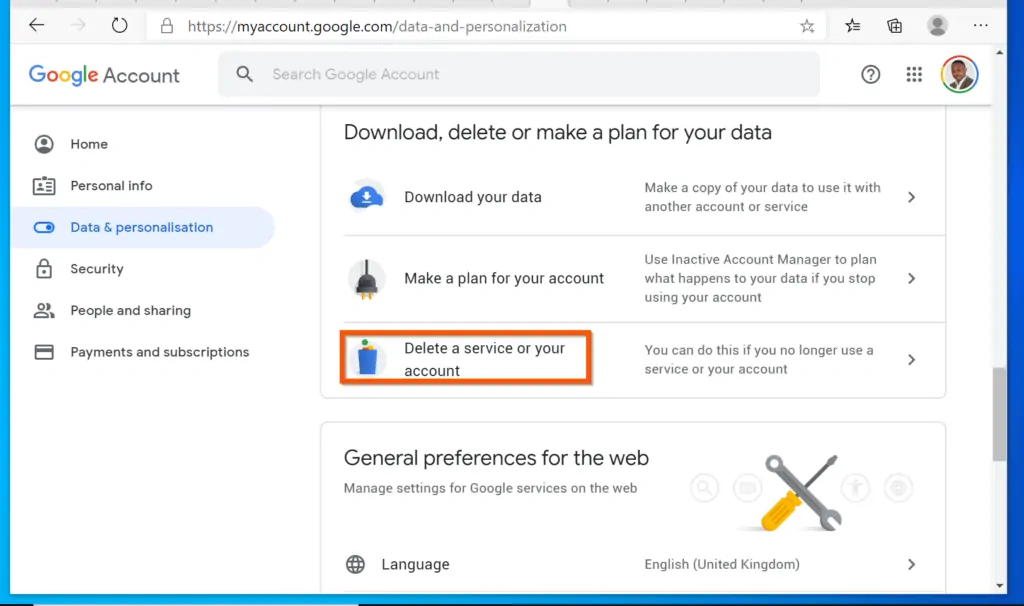 How to Delete Google Account - Itechguides