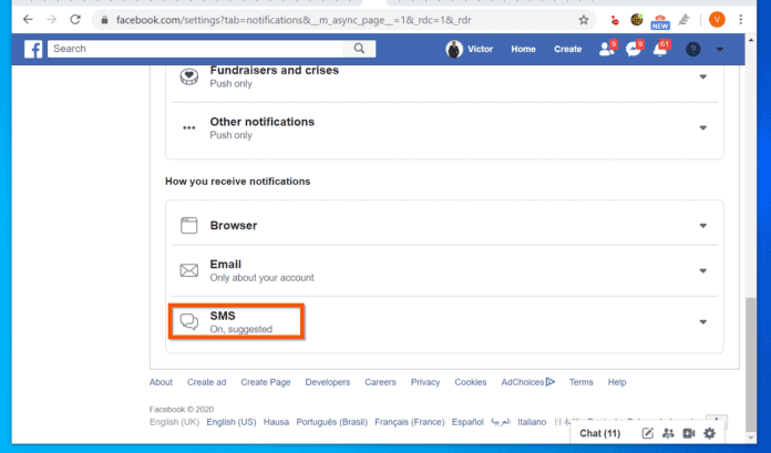 How to Turn on SMS on Facebook - Itechguides