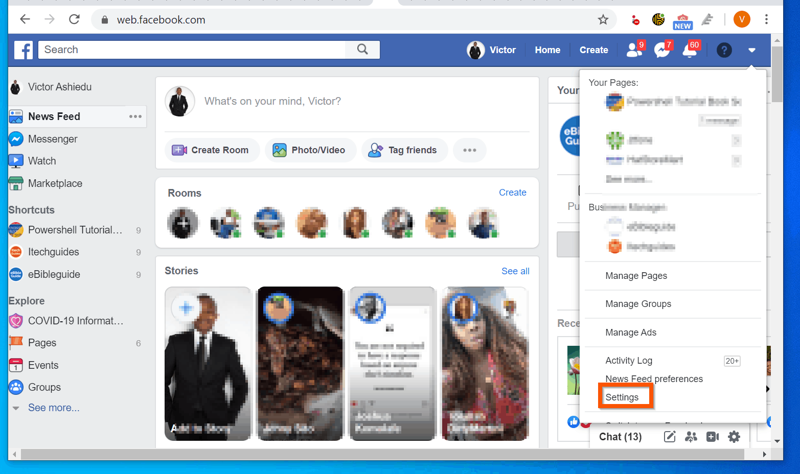 How to Turn on SMS on Facebook - Itechguides