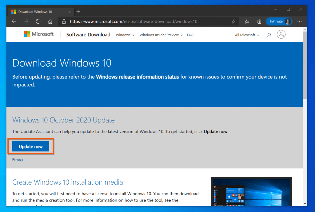How to Install Windows 10 2009 Update Manually | Itechguides.com How to Install Windows 10 2009 Update Manually | Itechguides.com