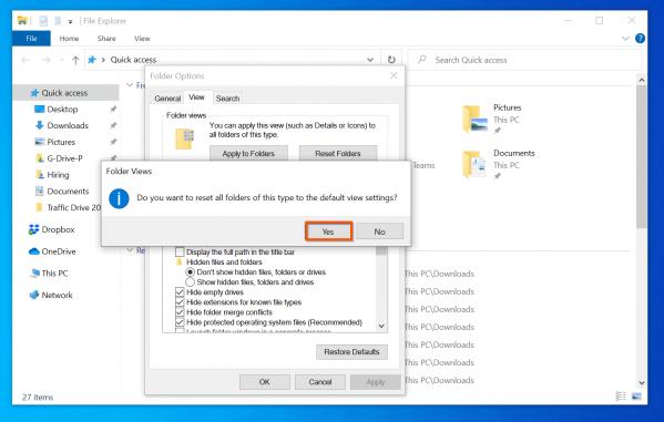 Reset File Explorer Windows 10 - Reset File Explorer To Default View