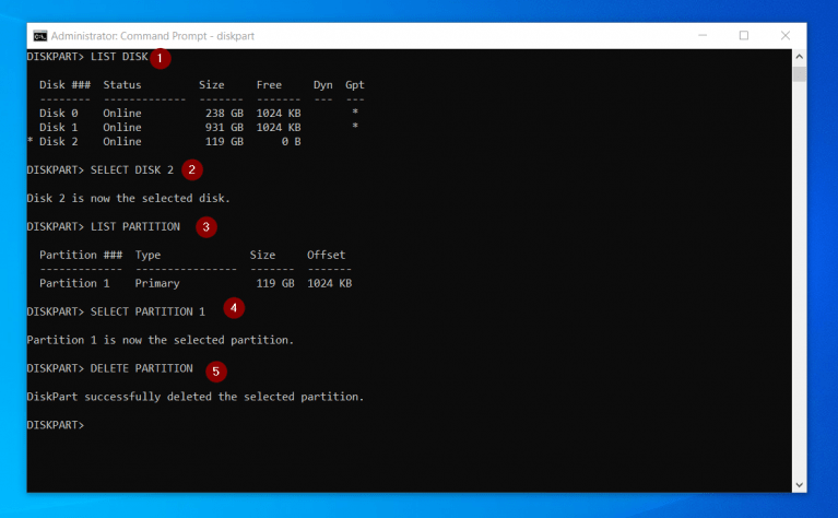 Diskpart Command Simplified With Examples