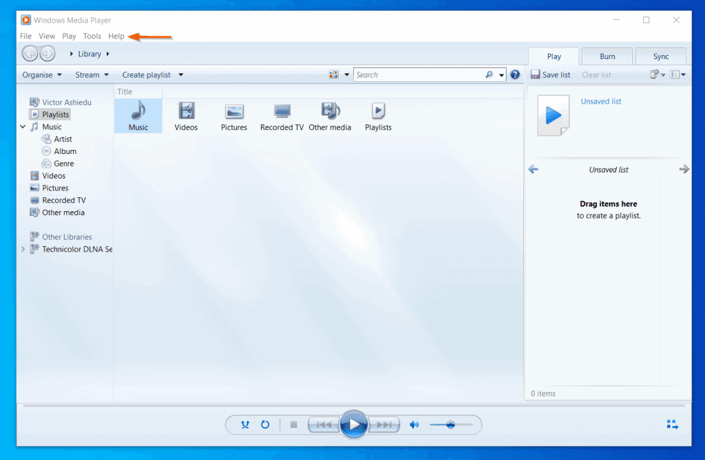 Get Help With Windows Media Player In Windows 10 | Itechguides.com
