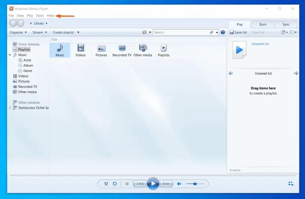 Get Help with Windows Media Player in Windows 10 - Itechguides