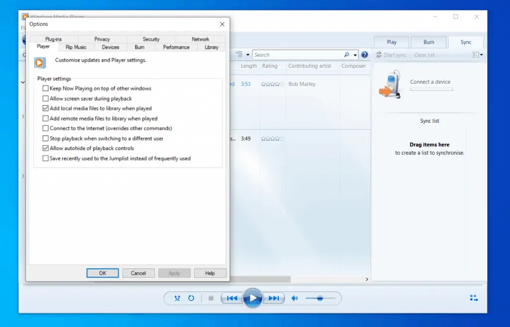 Get Help with Windows Media Player in Windows 10 - Itechguides