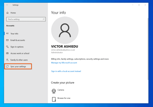 How Do I Sync My Settings In Windows 10? Here Is How