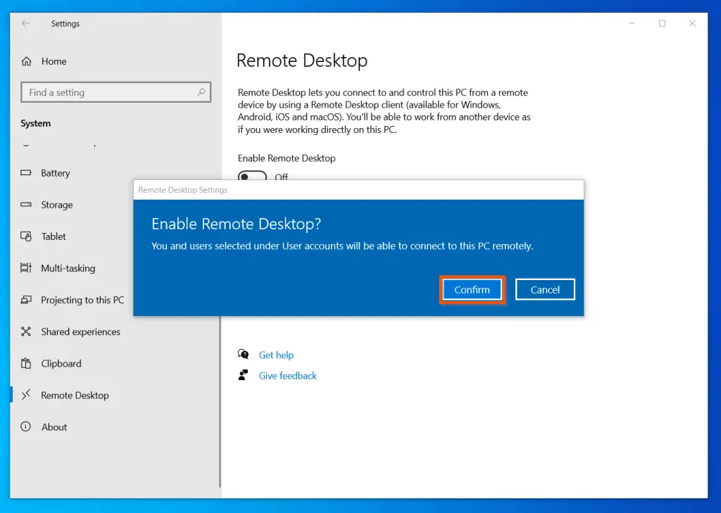 How to Use Remote Desktop to Connect to a Windows 10 PC - Itechguides