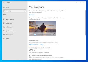 Video Playback Settings In Windows 10 - Change, or Fix Problems