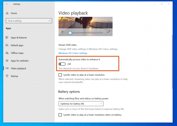 Video Playback Settings In Windows 10 | Change, or Fix Problems