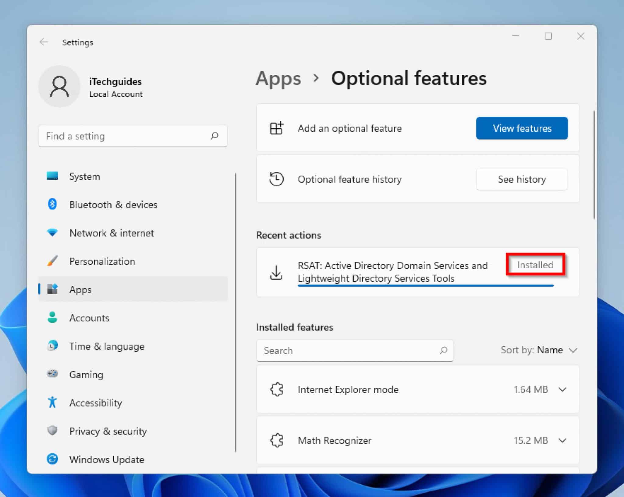 RSAT Windows 11 - How To Install RSAT In Windows 11 Itechguides.com