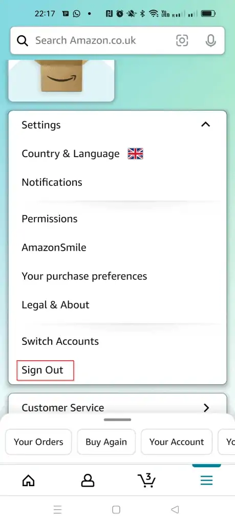 How to Logout of Amazon App For Android, iOS, And Web - Itechguides