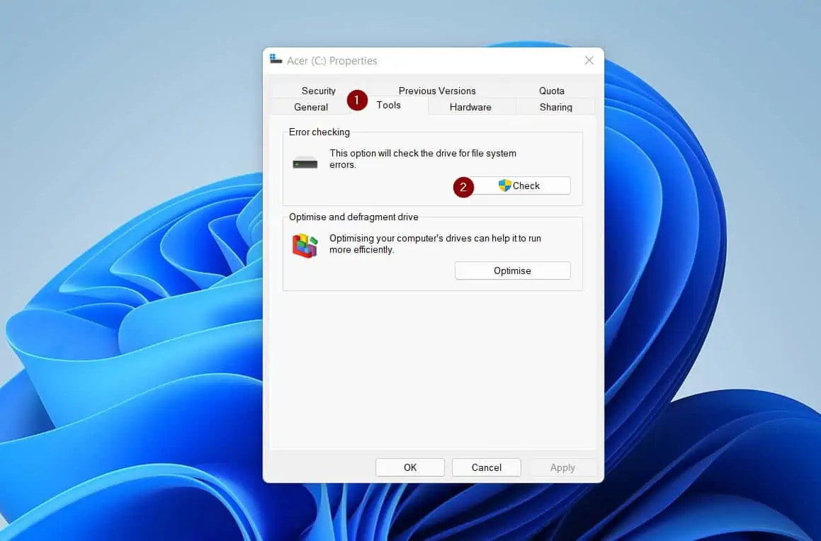 How to Fix “Scanning and Repairing Drive” Error in Windows 11 - Itechguides