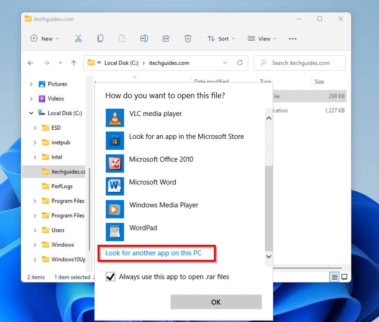 How To Open RAR Files On Windows 11 (3 Methods) - Itechguides.com