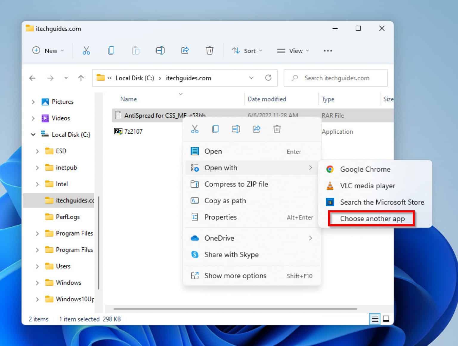 How to Open RAR Files on Windows 11 (3 Methods) - Itechguides.com