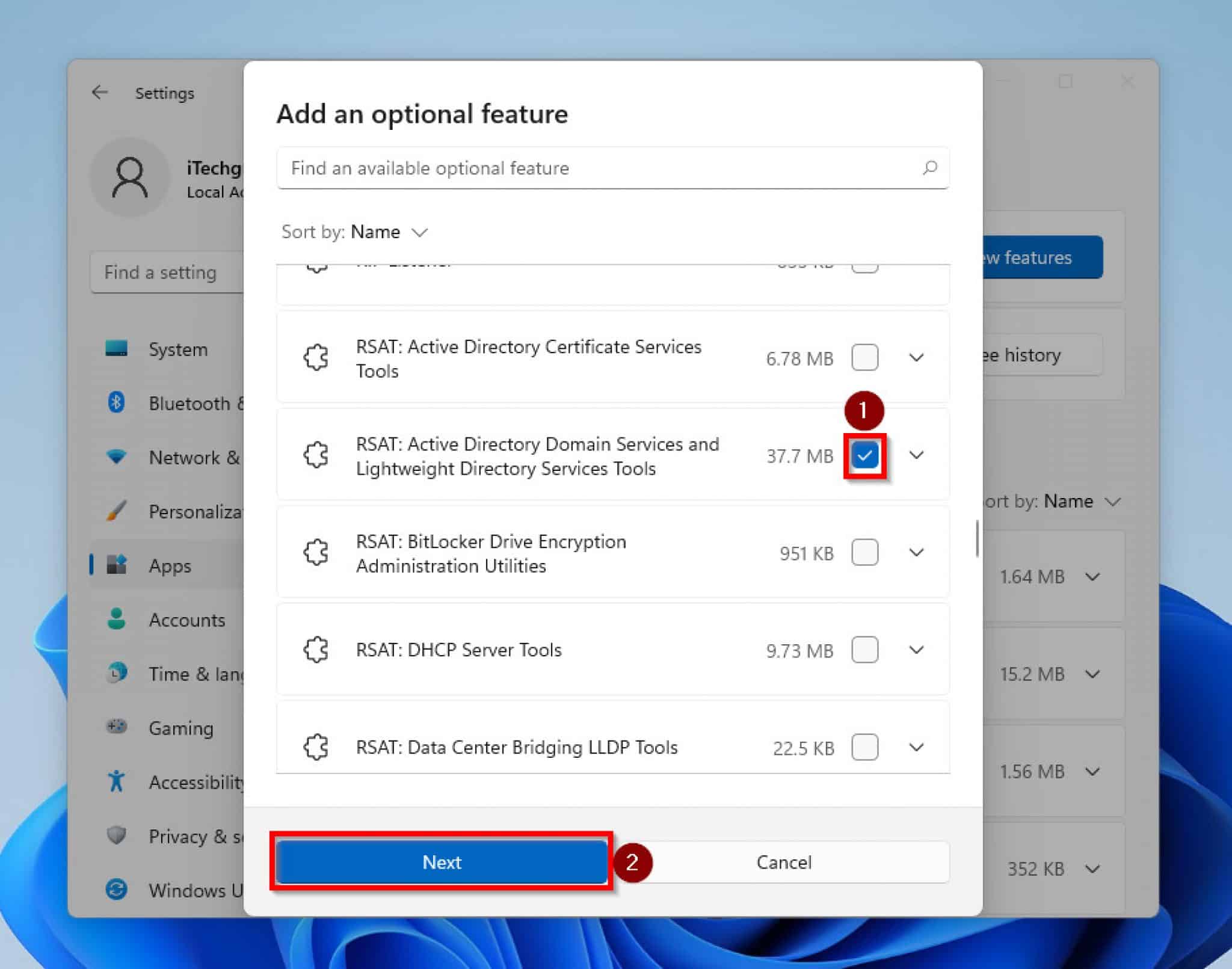 How To Enable RSAT For Active Directory In Windows 11