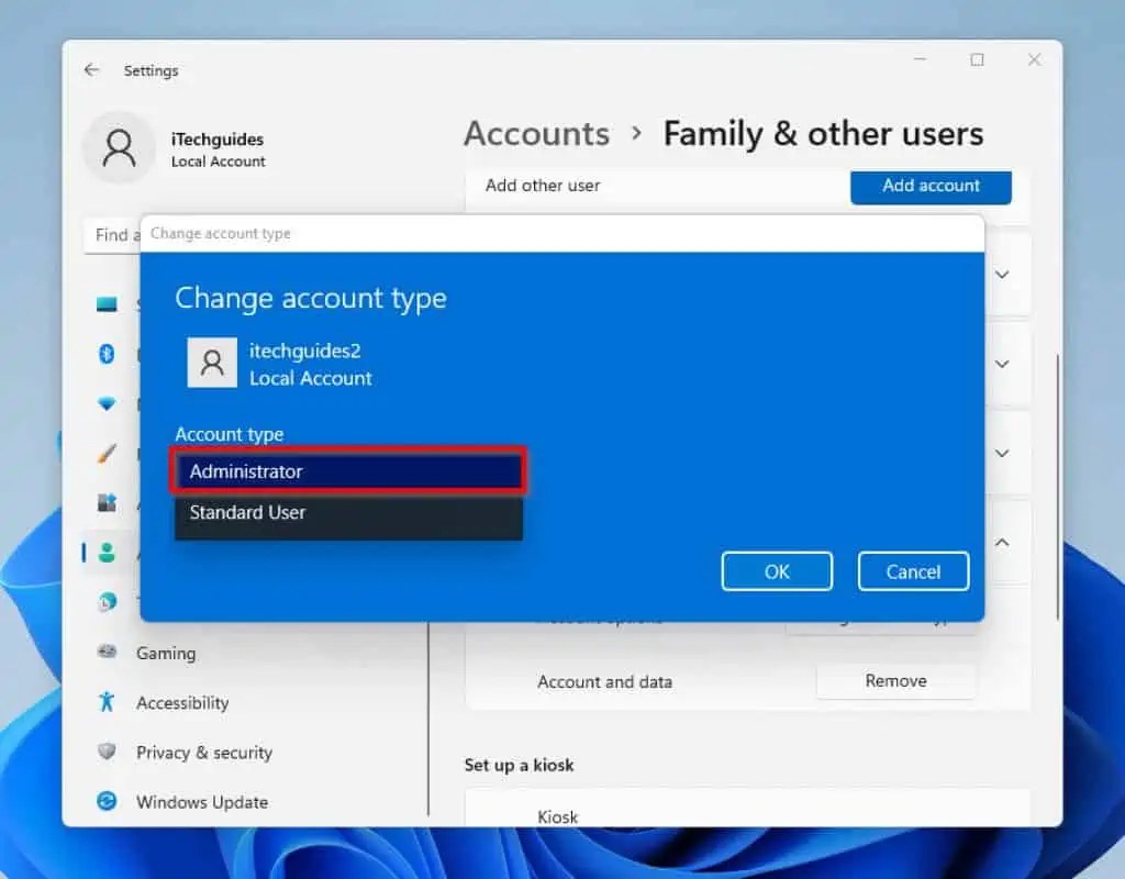 How to Create a Local User in Windows 11 - Itechguides