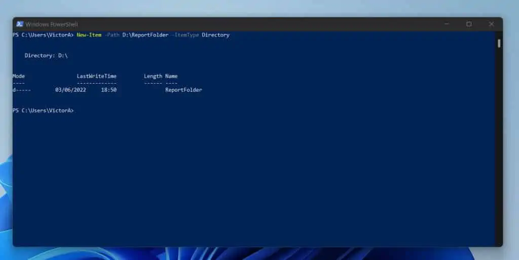 How To Create A Directory Folder Or File In Powershell With The New