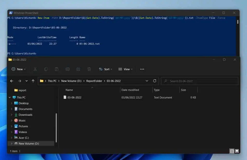 How To Create A Directory Folder Or File In Powershell With The New