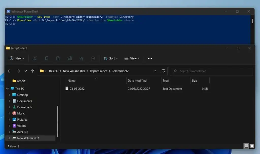 How To Create A Directory Folder Or File In Powershell With The New